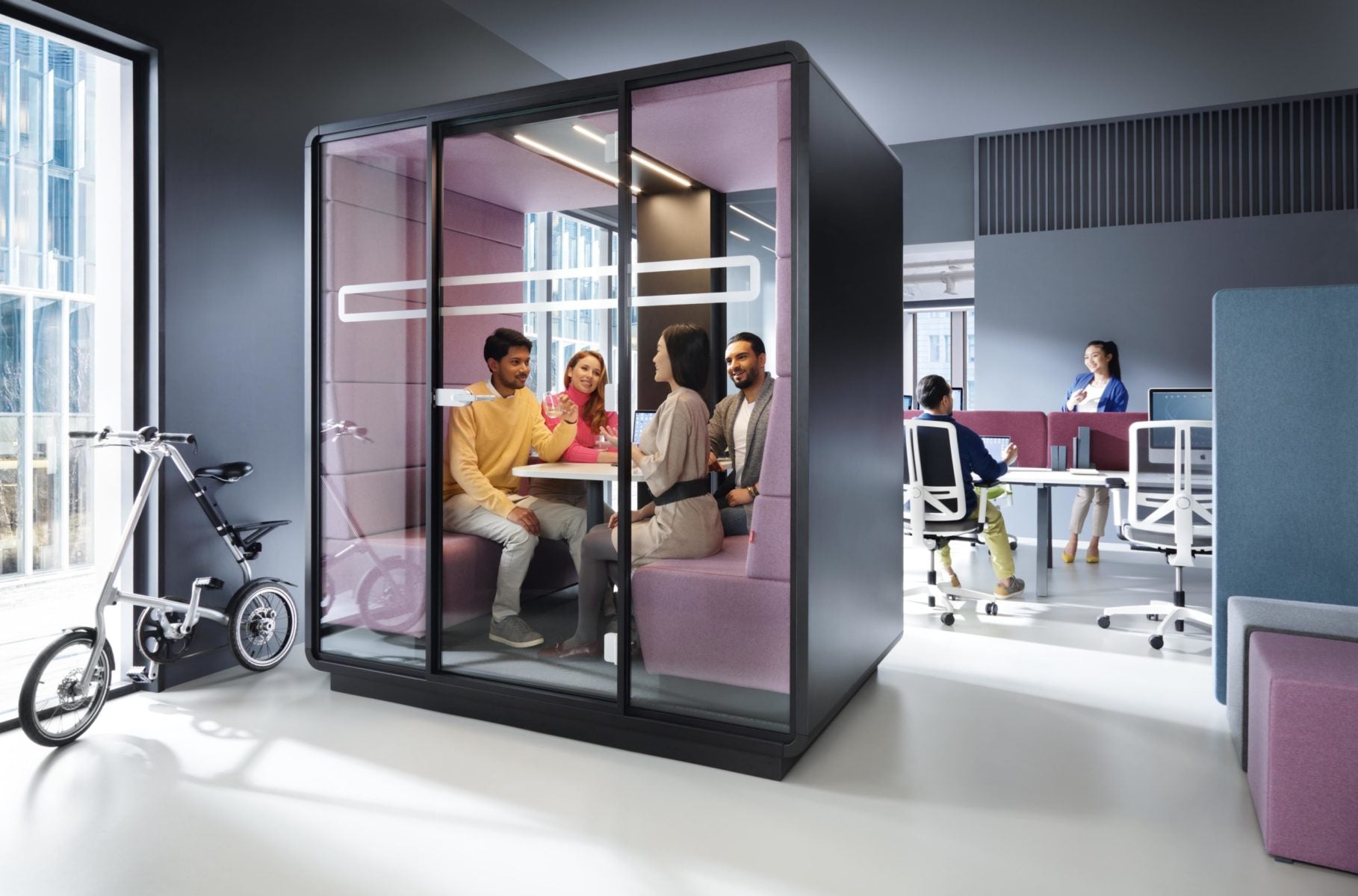4-Person Pods for Meetings and Collaboration – Furnify