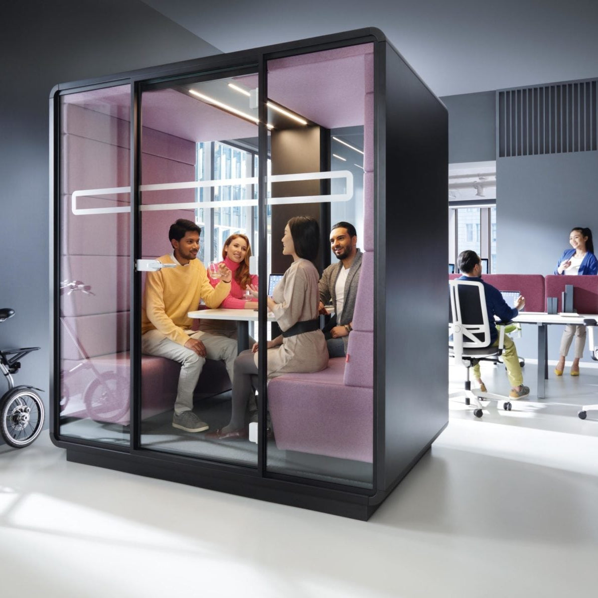 4-Person Pods for Meetings and Collaboration – Furnify