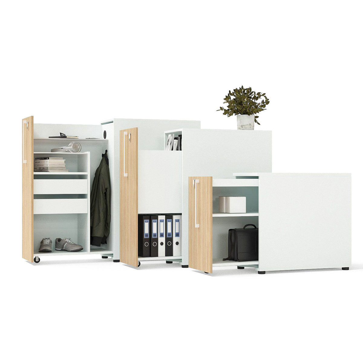 Boxi Pedestal Tower | Desk-Side Storage Units – Furnify