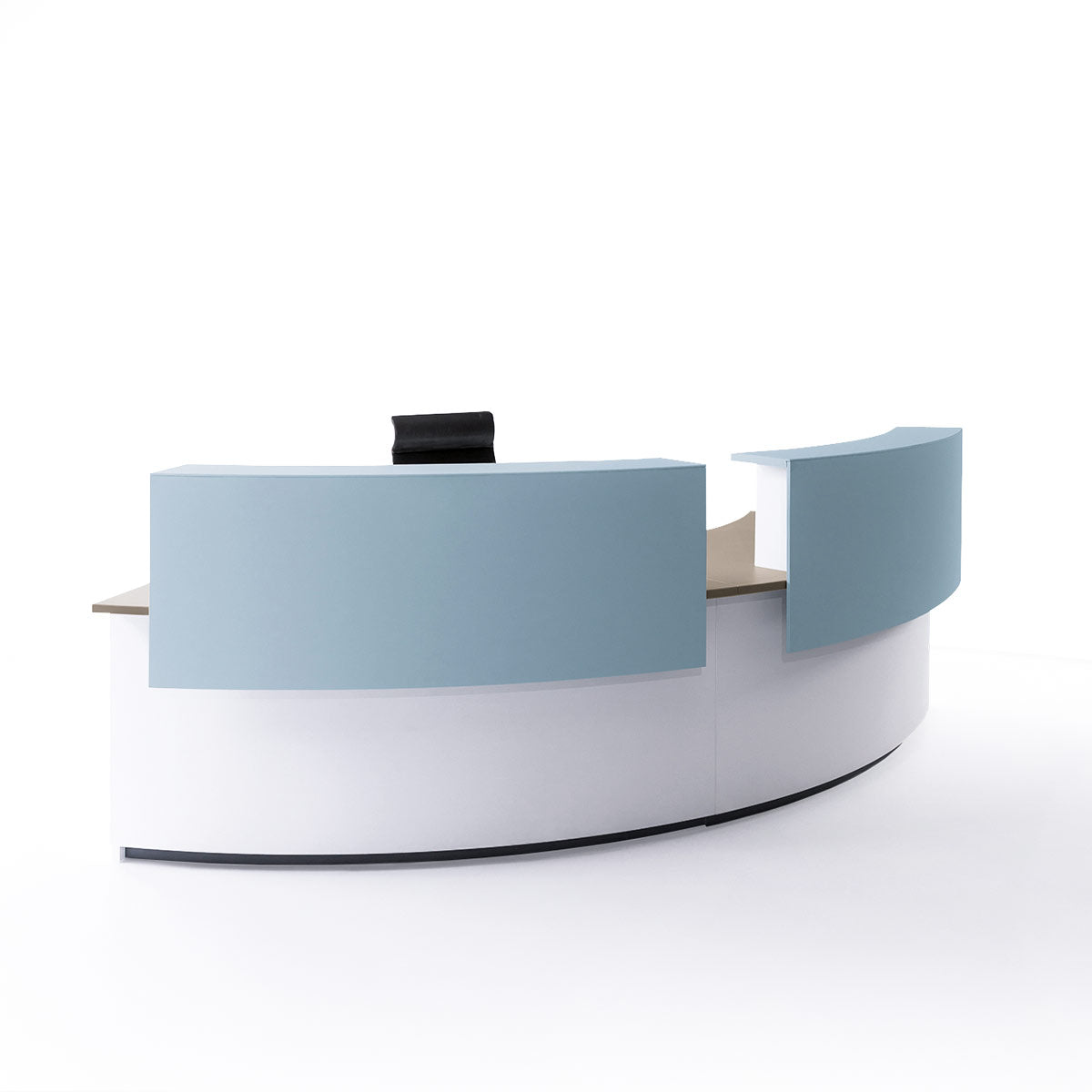 Cockpit Reception Desk | Corner & Curved Reception Desks – Furnify