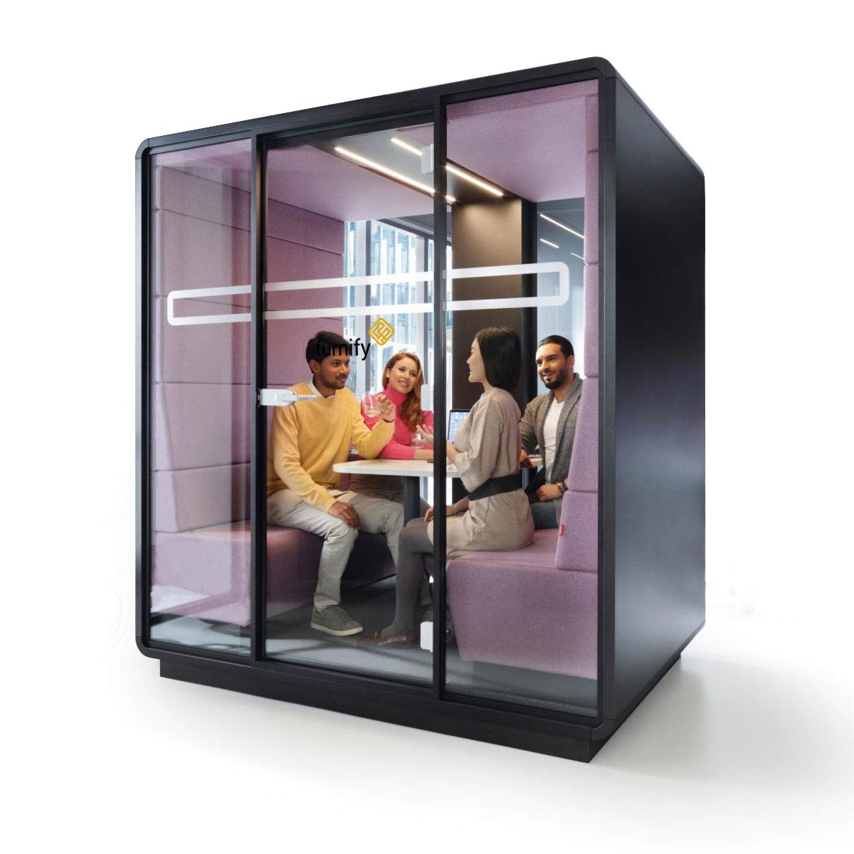 Hush Lounge Pod | Hush Acoustic Meet Pod – Furnify