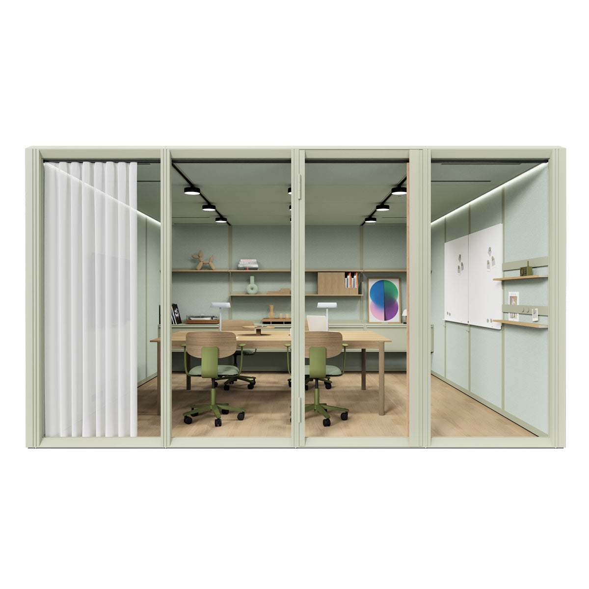 Office Work Pod 4 x 4 | 4 Person Office Pod – Furnify