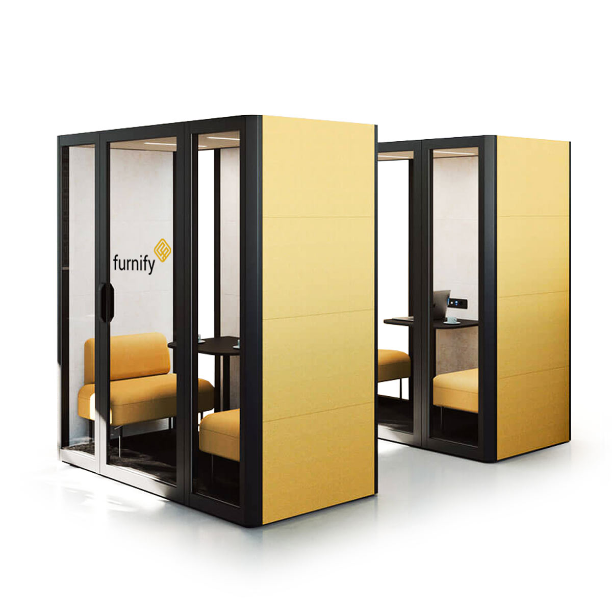Qyos 200 Meeting Pod | Acoustic Two-Person Pod – Furnify