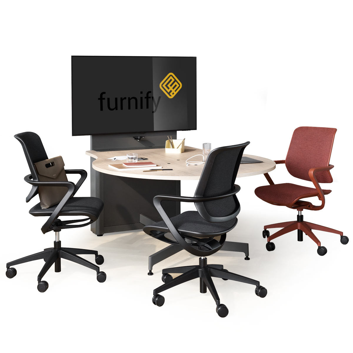 Axis Media Table | Video Conference Table – Furnify
