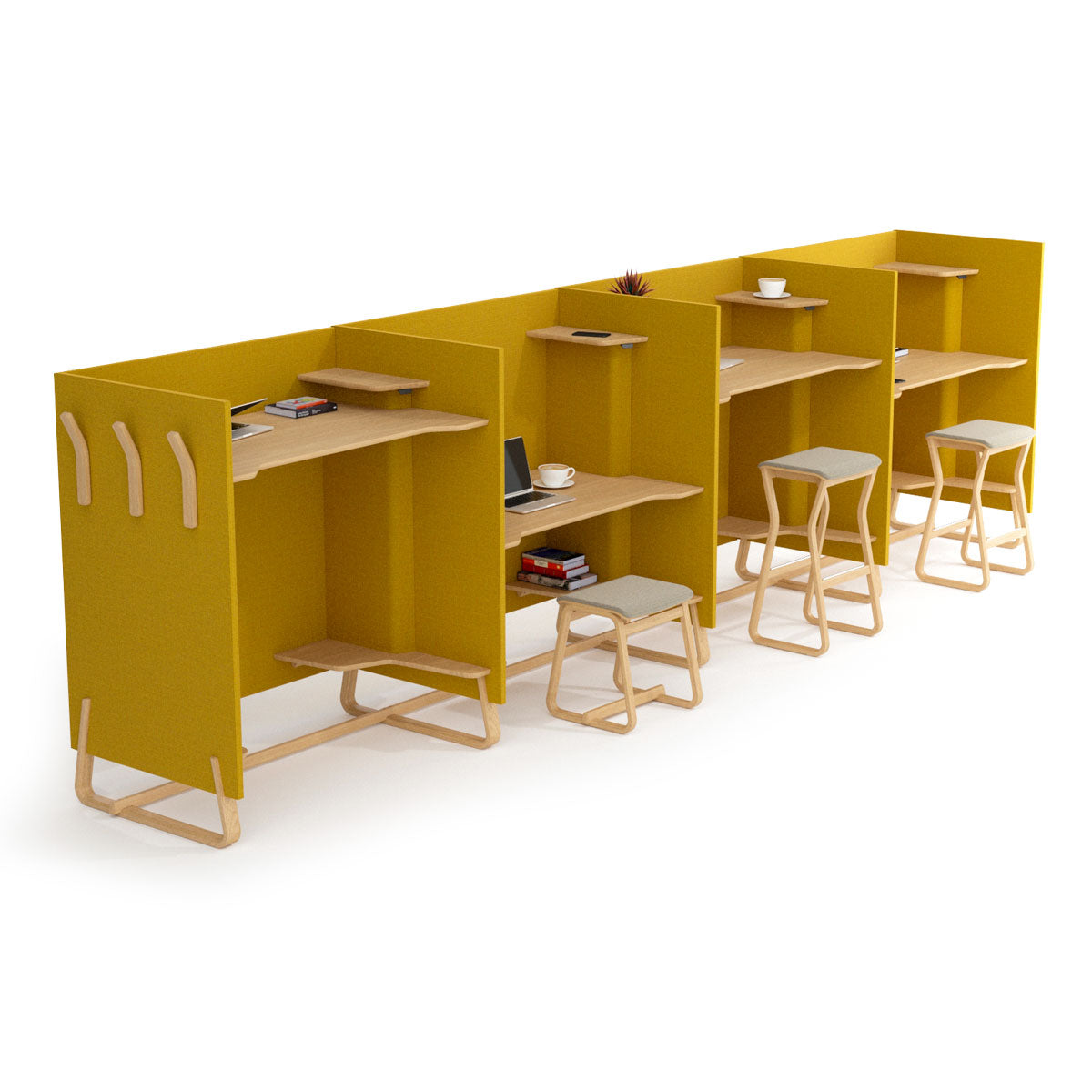 Theo Work Booth | Height Adjustable Work Booth – Furnify